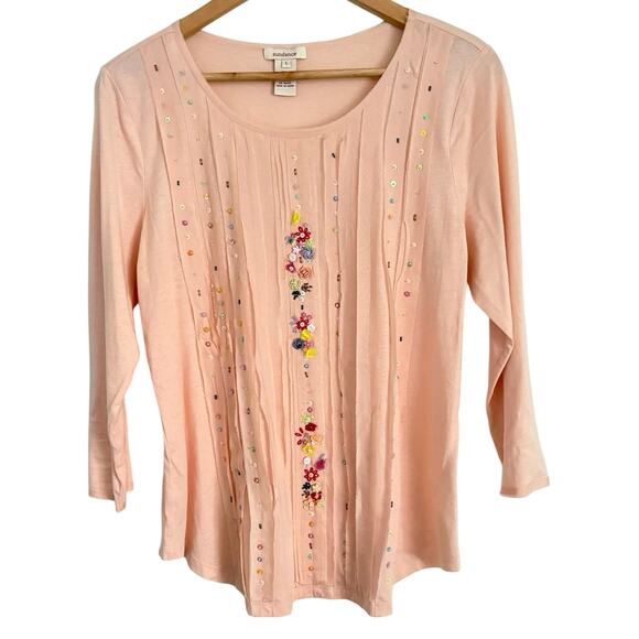 Sundance | Tops | Sundance Womens Embroidered Sequin Top Size Large ...